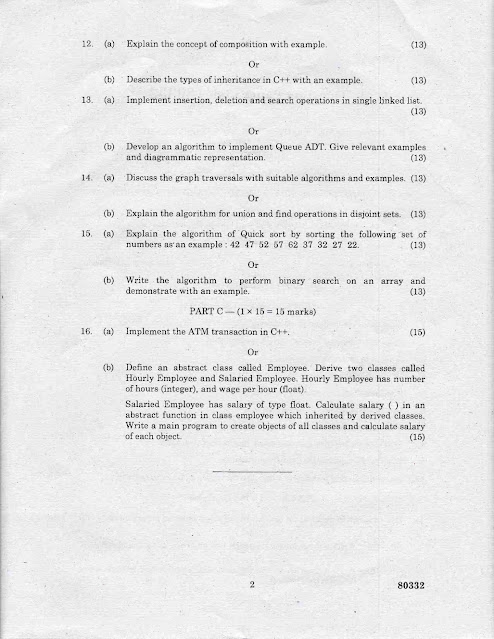 Anna University Ec 6301 Object Oriented Programming And Data Structures For Electronics And